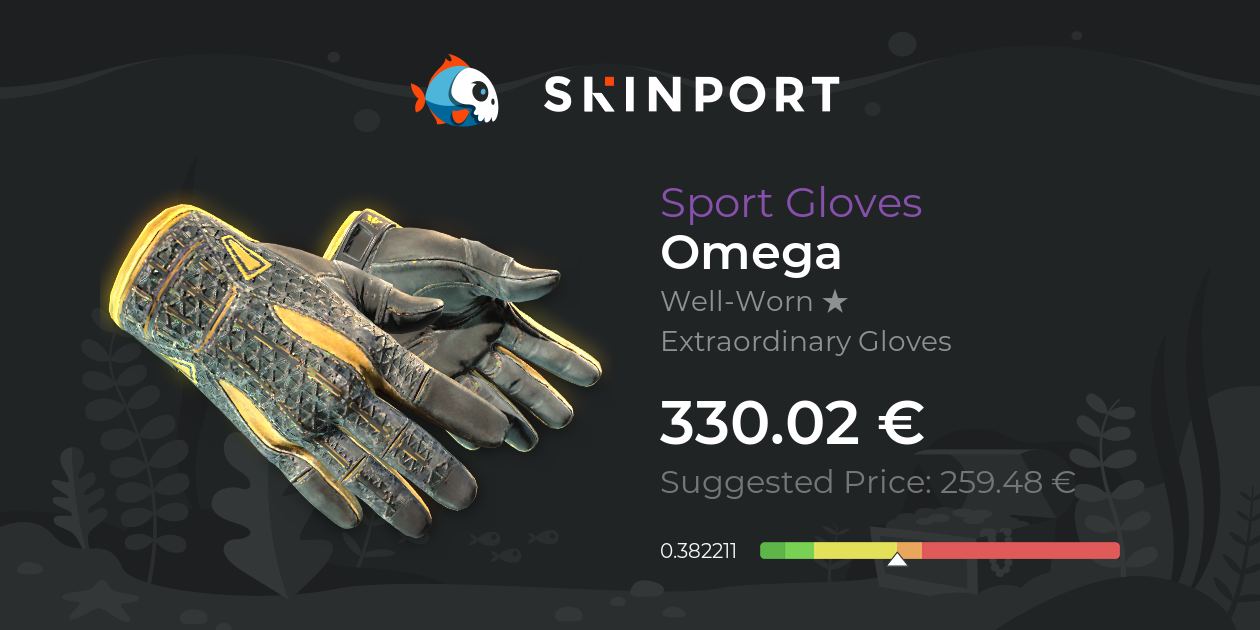 Sport Gloves | Omega (Well-Worn) - Counter-Strike 2 - Skinport