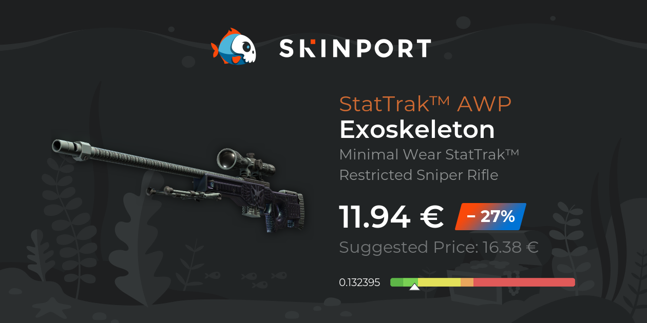 StatTrak™ AWP | Exoskeleton (Minimal Wear) - Counter-Strike 2 - Skinport