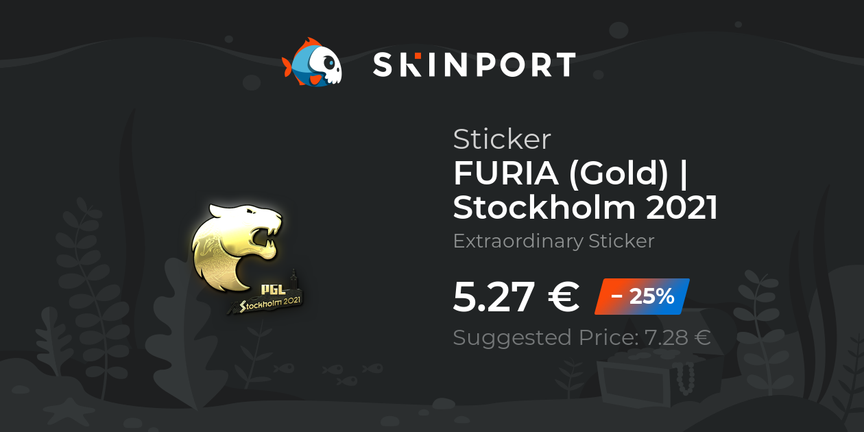 Aufkleber | FURIA (Gold) | Stockholm 2021 - Counter-Strike 2 - Skinport