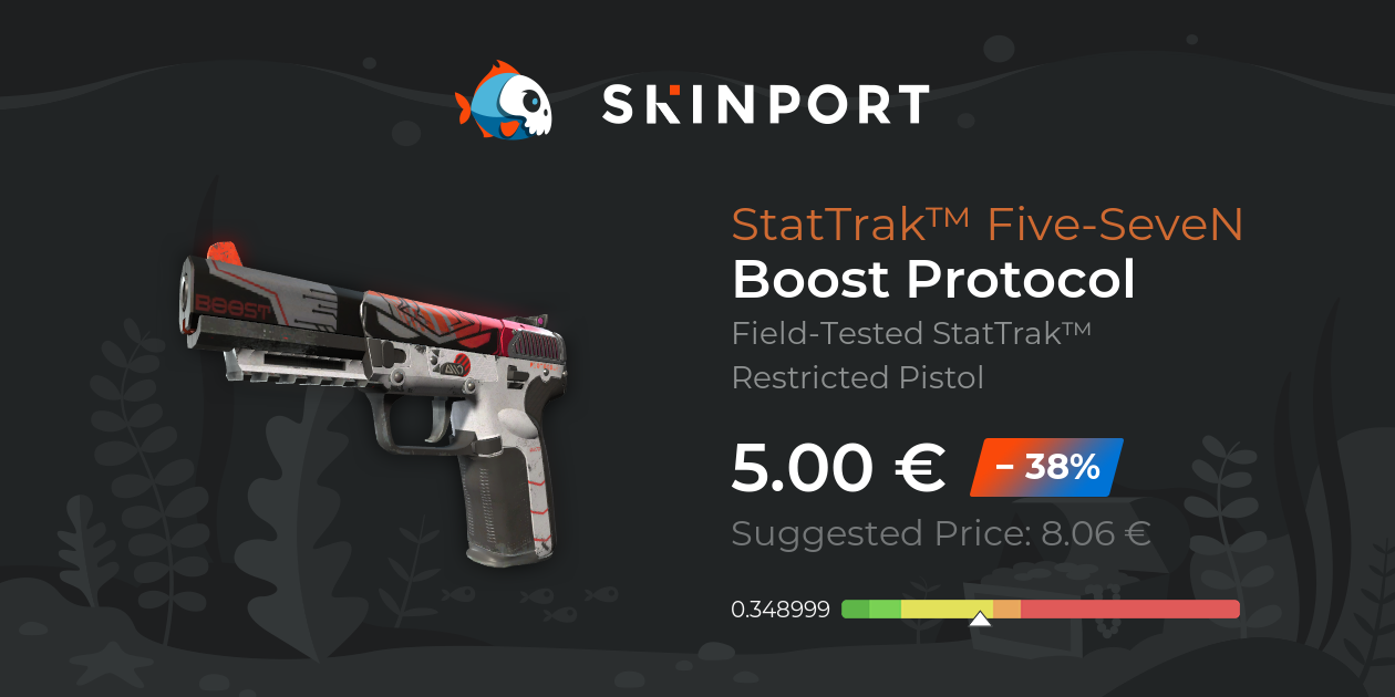 StatTrak™ Five-SeveN | Boost Protocol (Field-Tested) - Counter-Strike 2 ...