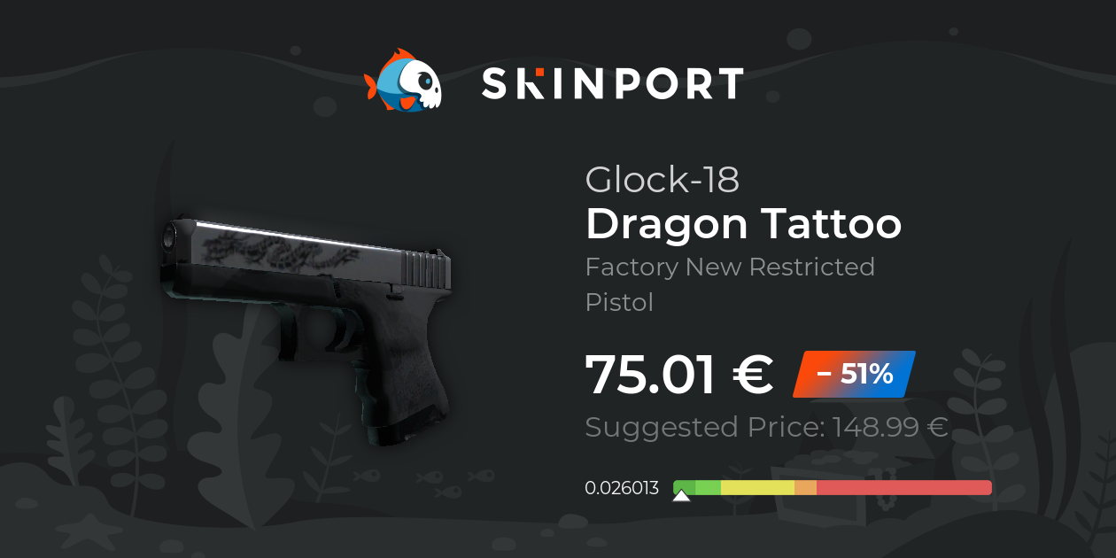 Glock-18 | Dragon Tattoo (Factory New) - CS2 - Skinport