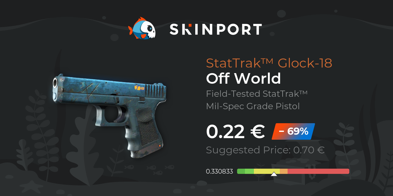 StatTrak™ Glock-18 | Off World (Field-Tested) - Counter-Strike 2 - Skinport