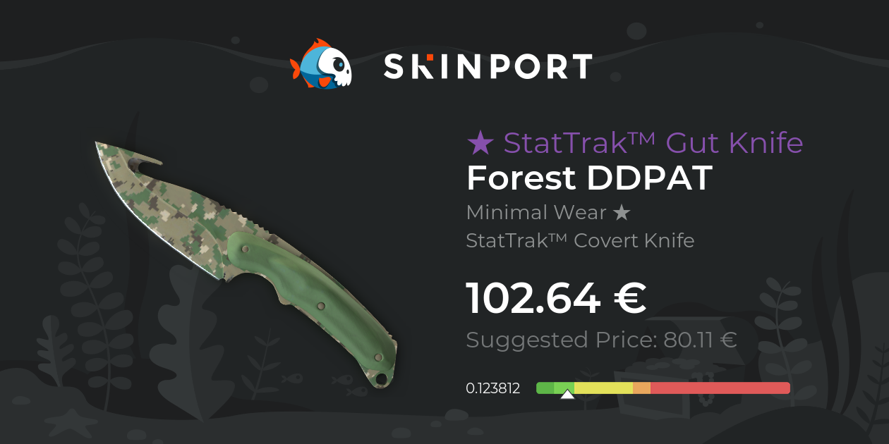 StatTrak™ Gut Knife | Forest DDPAT (Minimal Wear) - Counter-Strike 2 ...