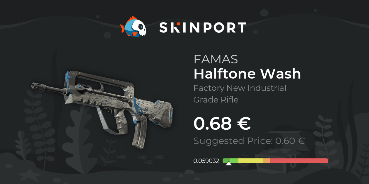 FAMAS | Halftone Wash (Factory New) - Counter-Strike 2 - Skinport