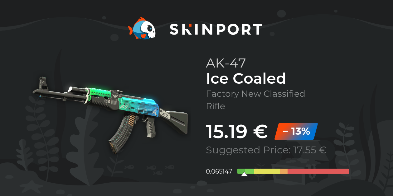 AK-47 | Ice Coaled (Factory New) - Counter-Strike 2 - Skinport
