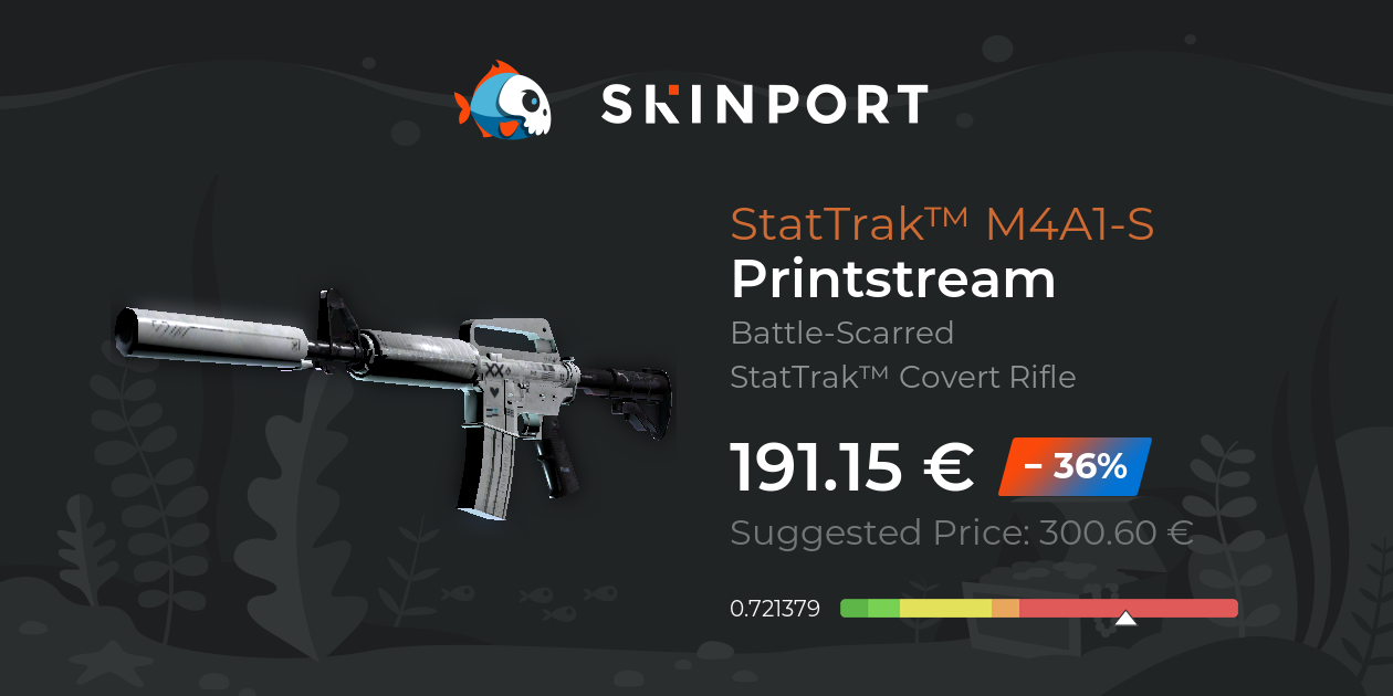 StatTrak™ M4A1-S | Printstream (Battle-Scarred) - Counter-Strike 2 ...