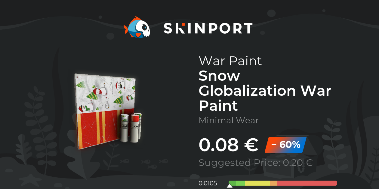 Snow Globalization Kriegsbemalung (Minimale Gebrauchsspuren) - Team ...