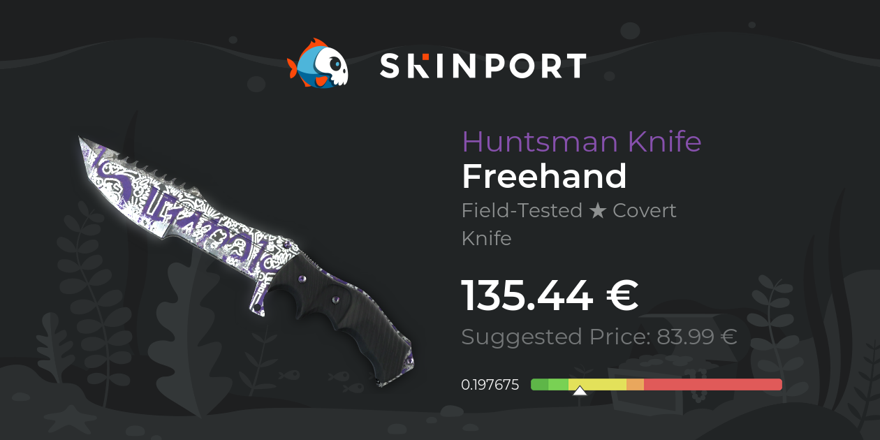 Huntsman Knife | Freehand (Field-Tested) - Counter-Strike 2 - Skinport