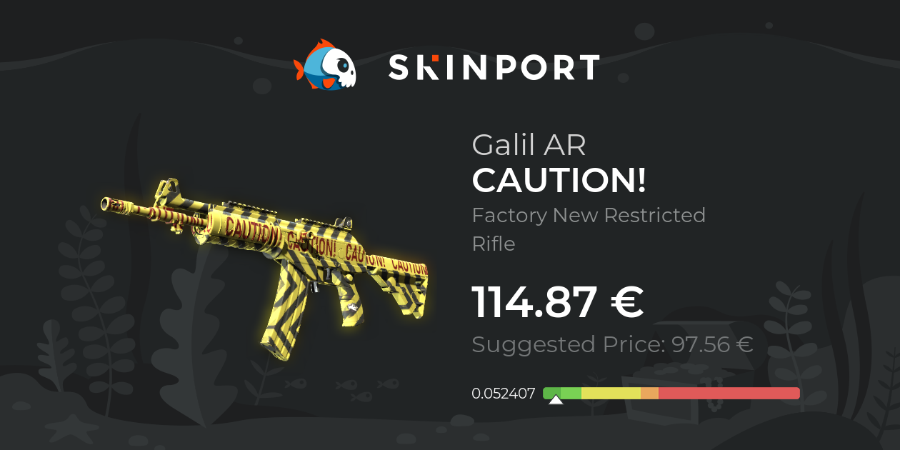 Galil AR | CAUTION! (Factory New) - Counter-Strike 2 - Skinport