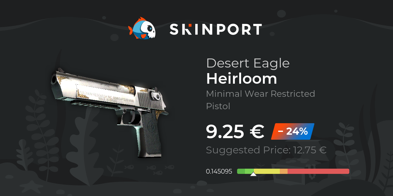 Desert Eagle | Heirloom (Minimal Wear) - CS2 - Skinport