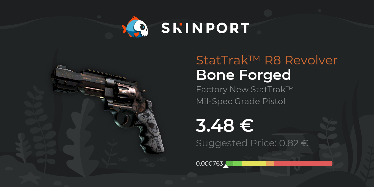 StatTrak™ R8 Revolver | Bone Forged (Factory New) - CS:GO - Skinport