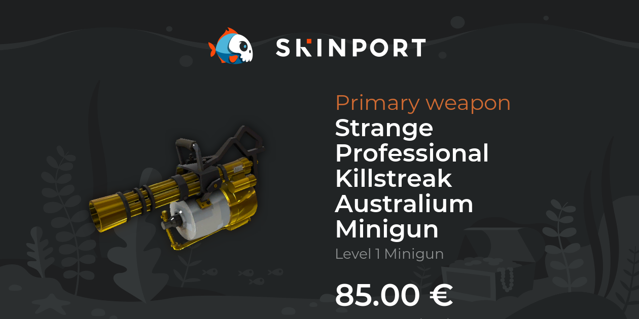 Strange Professional Killstreak Australium Minigun - Team Fortress 2 ...