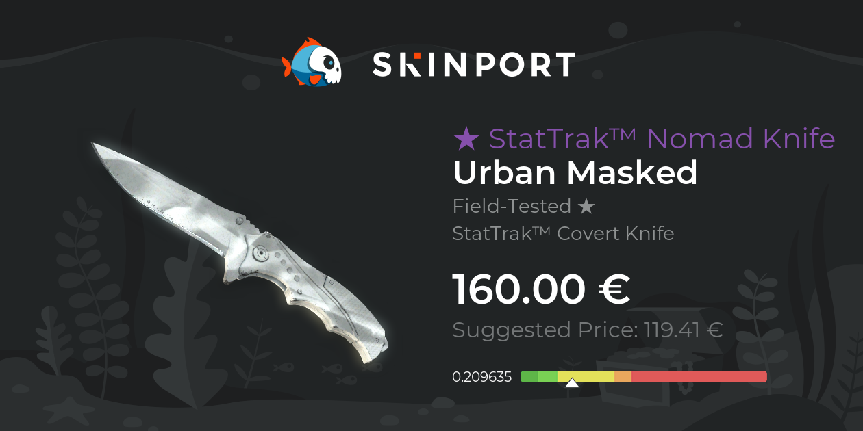 StatTrak™ Nomad Knife | Urban Masked (Field-Tested) - Counter-Strike 2 ...