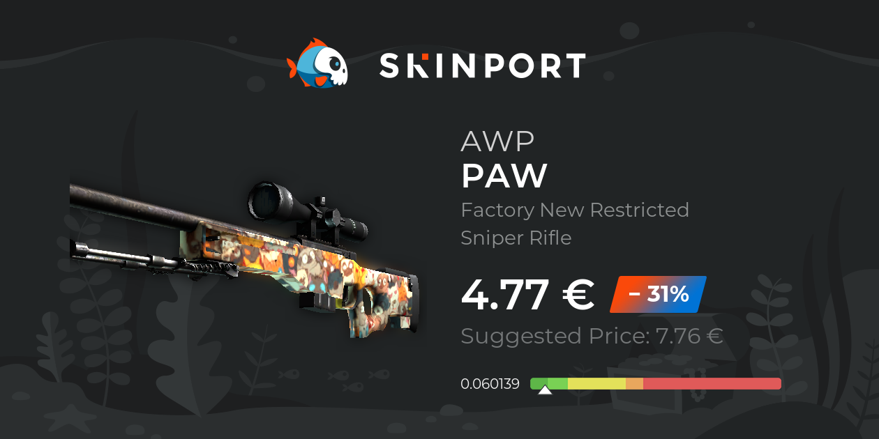 AWP | PAW (Factory New) - Counter-Strike 2 - Skinport