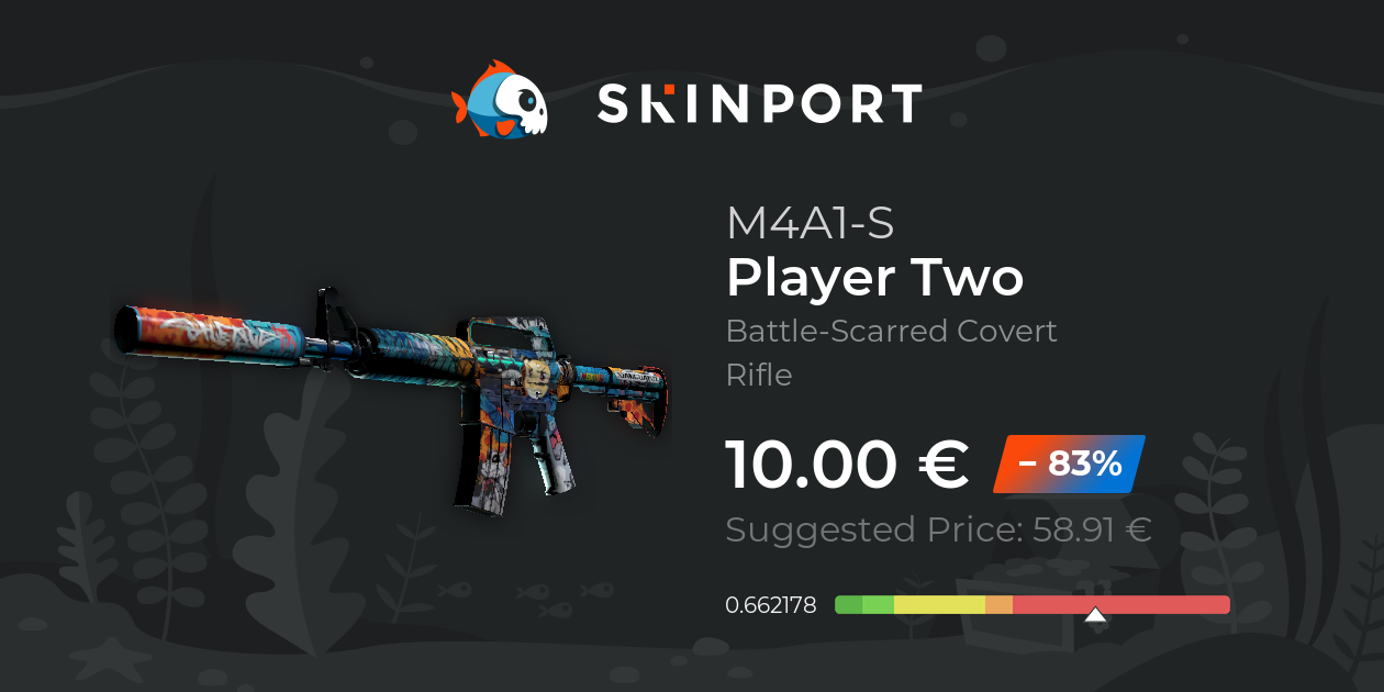 M4A1-S | Player Two (Battle-Scarred) - Counter-Strike 2 - Skinport