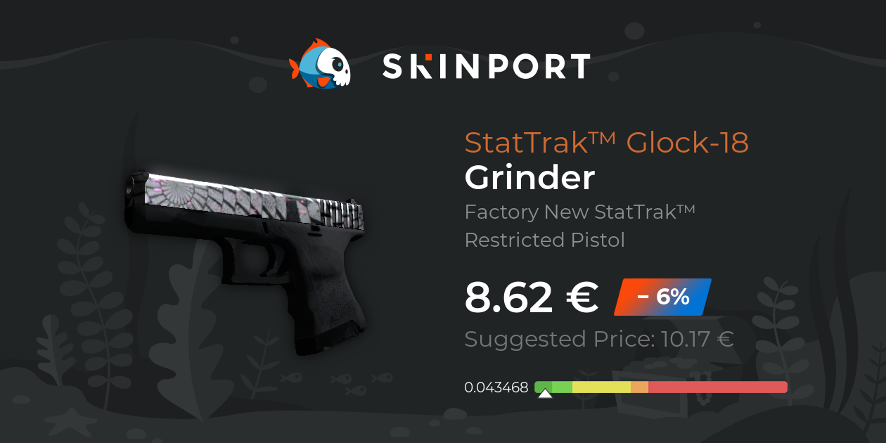 StatTrak™ Glock-18 | Grinder (Factory New) - CS2 - Skinport