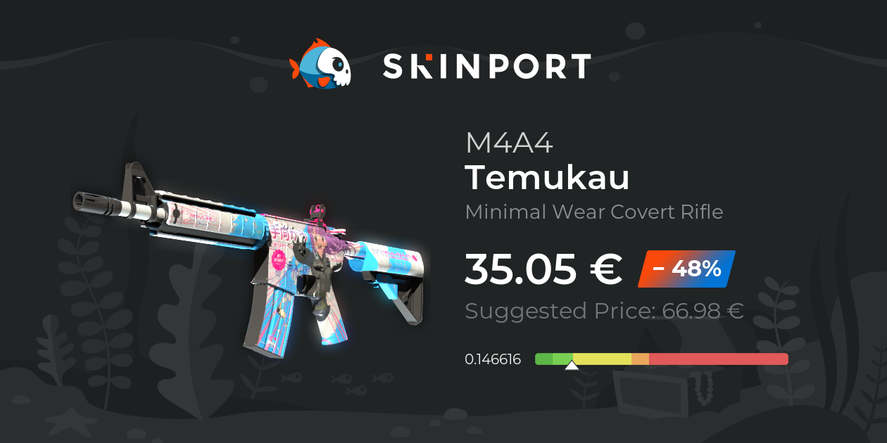 M4A4 | Temukau (Minimal Wear) - Counter-Strike 2 - Skinport
