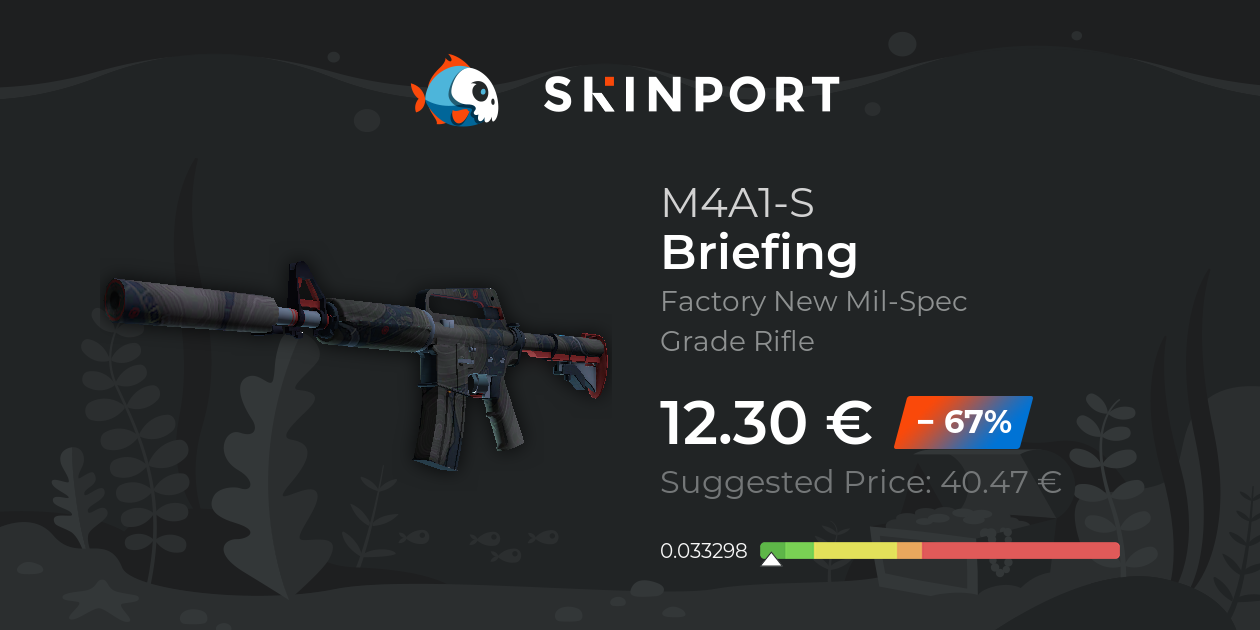 M4A1-S | Briefing (Factory New) - CS2 - Skinport