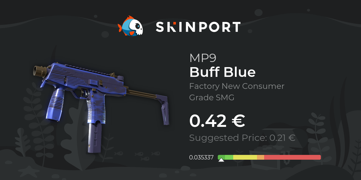 MP9 | Buff Blue (Factory New) - Counter-Strike 2 - Skinport