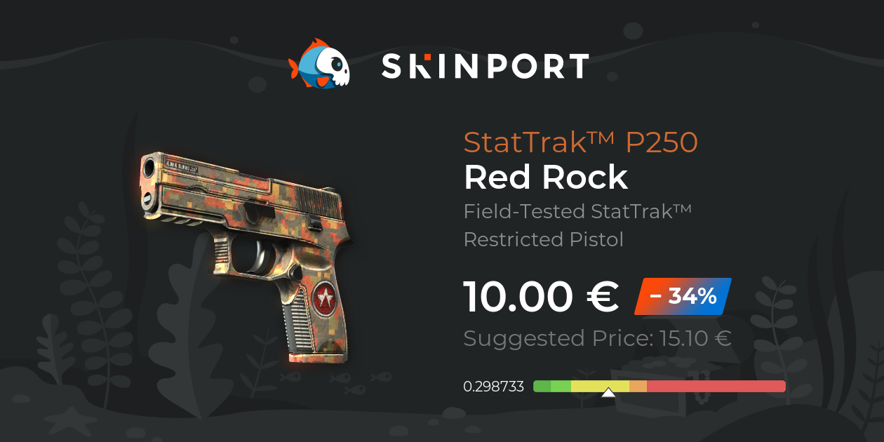 StatTrak™ P250 | Red Rock (Field-Tested) - Counter-Strike 2 - Skinport