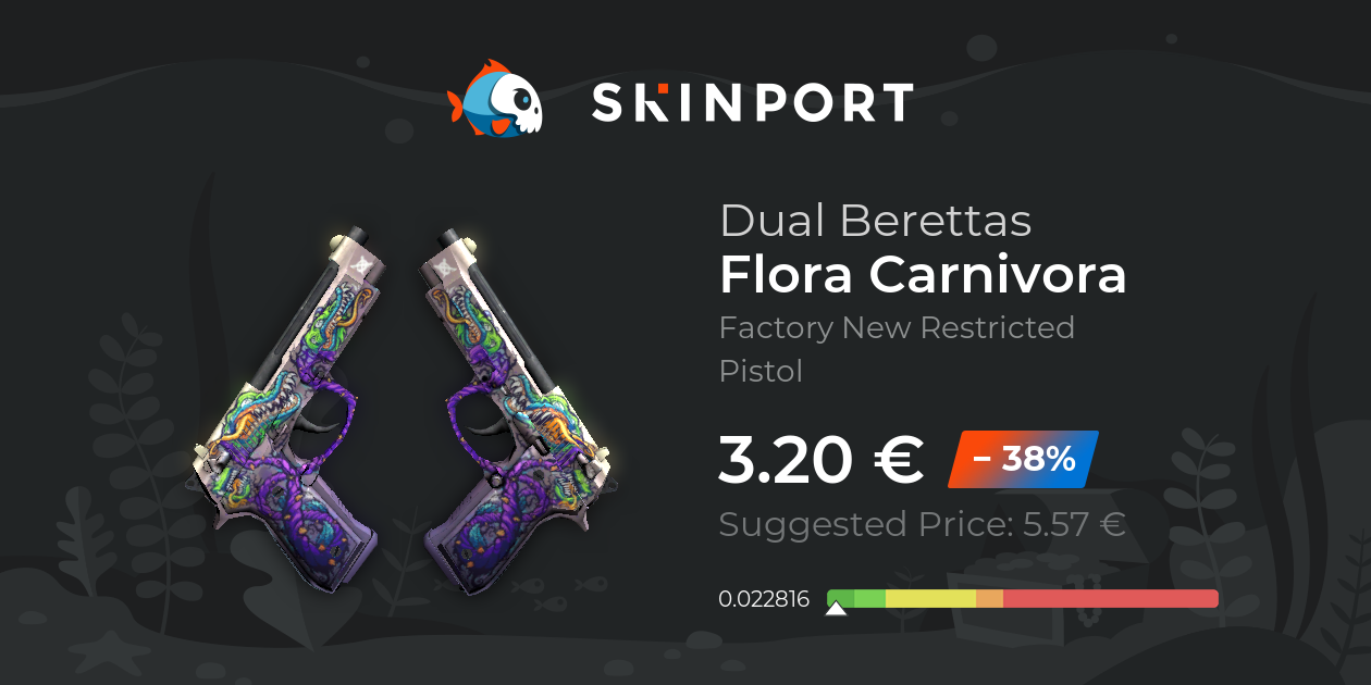 Dual Berettas | Flora Carnivora (Factory New) - CS2 - Skinport