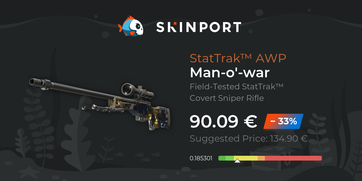 StatTrak™ AWP | Man-o'-war (Field-Tested) - Counter-Strike 2 - Skinport