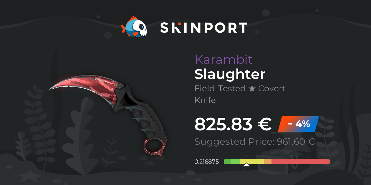 Karambit | Slaughter (Field-Tested) - Counter-Strike 2 - Skinport