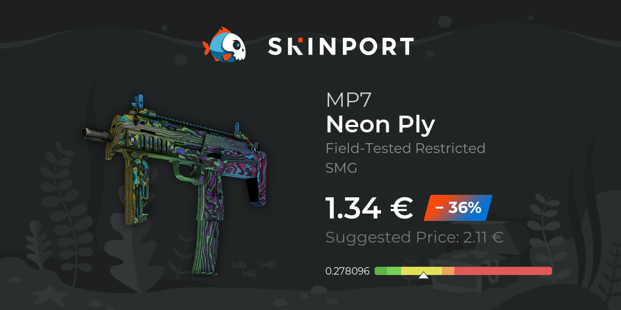 MP7 | Neon Ply (Field-Tested) - Counter-Strike 2 - Skinport