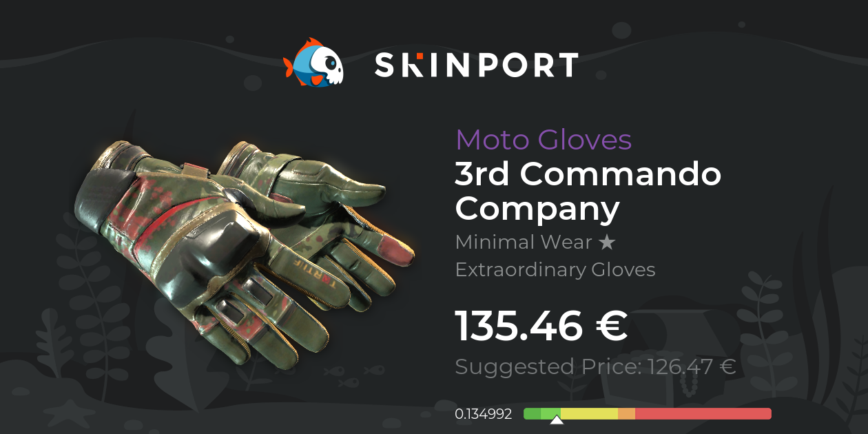 Moto Gloves | 3rd Commando Company (Minimal Wear) - Counter-Strike 2 ...