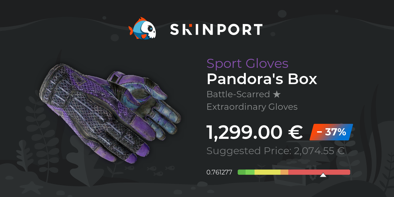 Sport Gloves | Pandora's Box (Battle-Scarred) - Counter-Strike 2 - Skinport