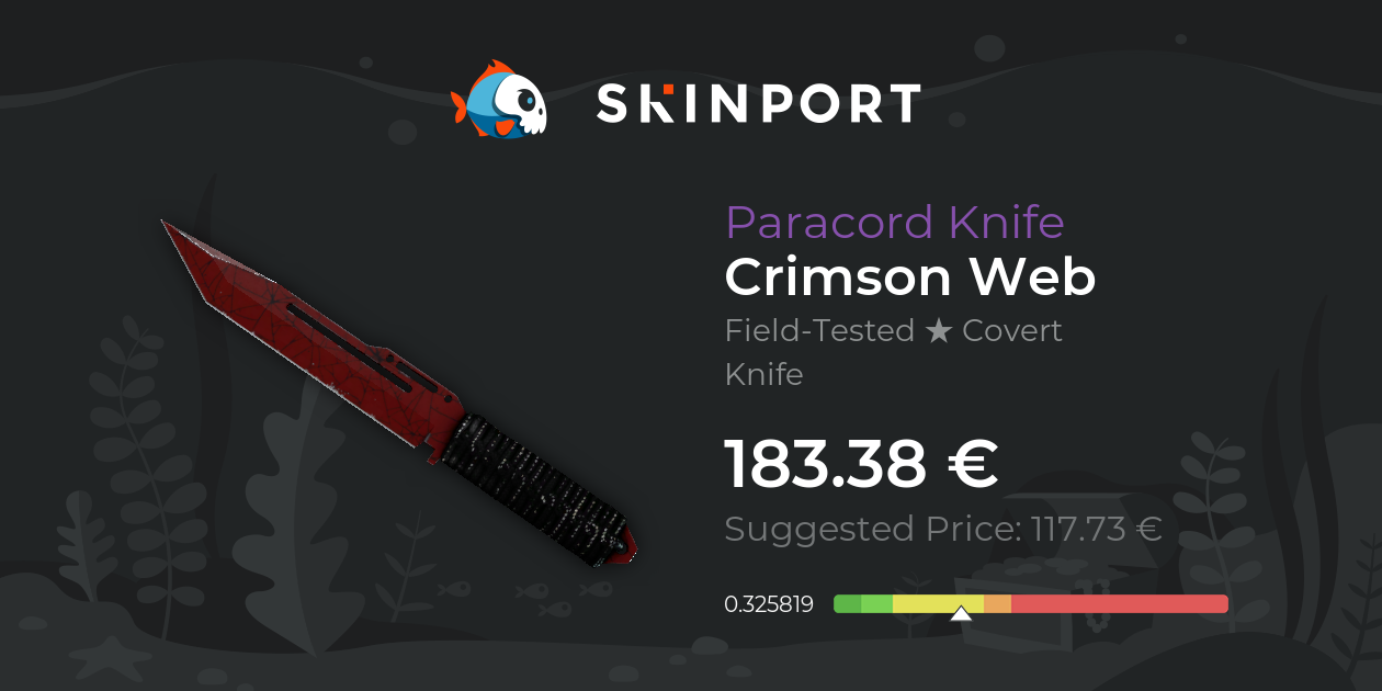 Paracord Knife | Crimson Web (Field-Tested) - Counter-Strike 2 - Skinport
