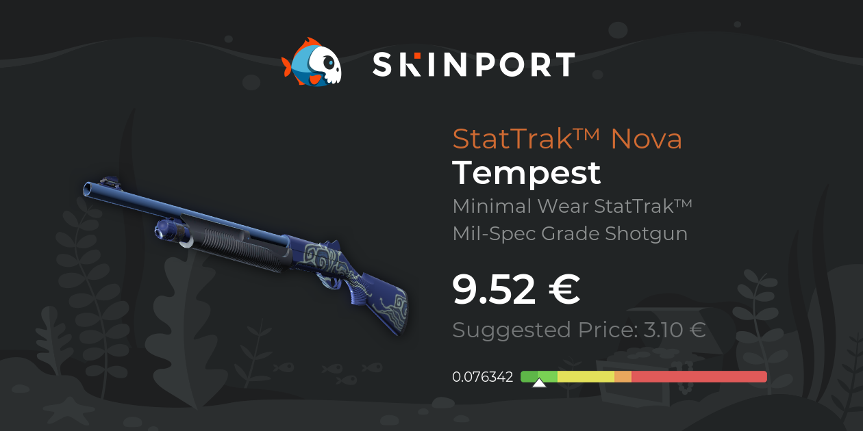 StatTrak™ Nova | Tempest (Minimal Wear) - Counter-Strike 2 - Skinport