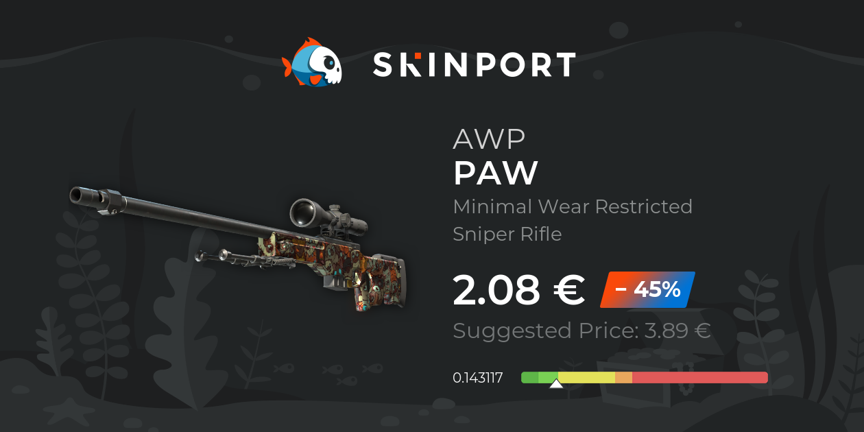 AWP | PAW (Minimal Wear) - Counter-Strike 2 - Skinport