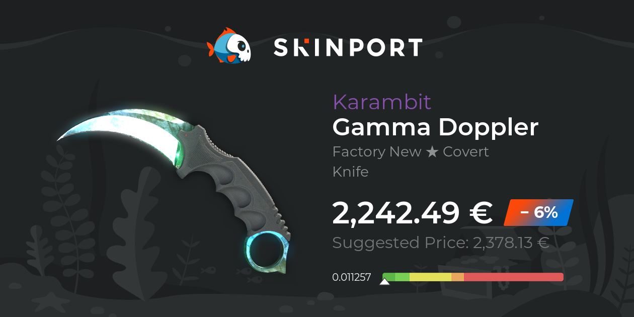 Karambit | Gamma Doppler (Suoraan tehtaalta) - Counter-Strike 2 - Skinport