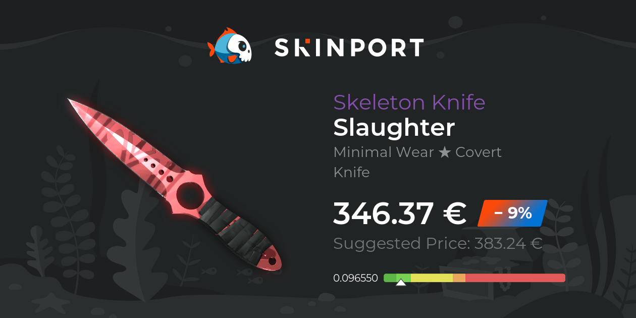 Skeleton Knife | Slaughter (Minimal Wear) - Counter-Strike 2 - Skinport