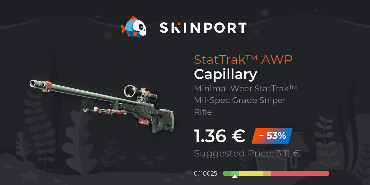 StatTrak™ AWP | Capillary (Minimal Wear) - Counter-Strike 2 - Skinport