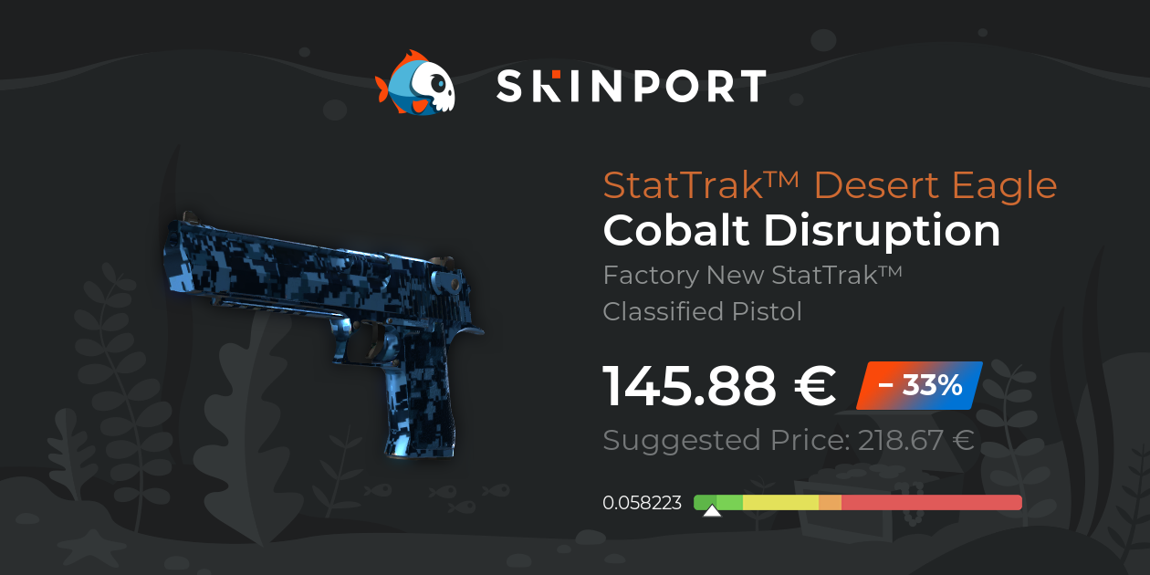 StatTrak™ Desert Eagle | Cobalt Disruption (Factory New) - Counter ...