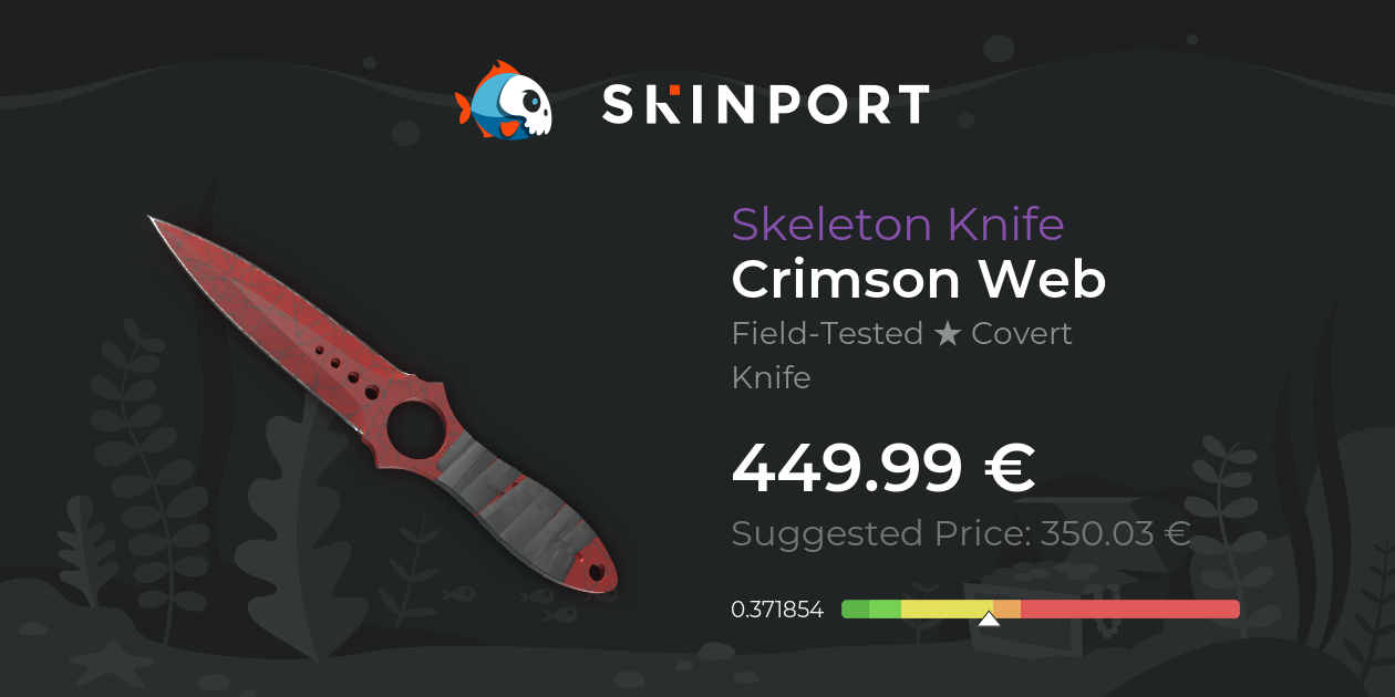 Skeleton Knife | Crimson Web (Field-Tested) - Counter-Strike 2 - Skinport