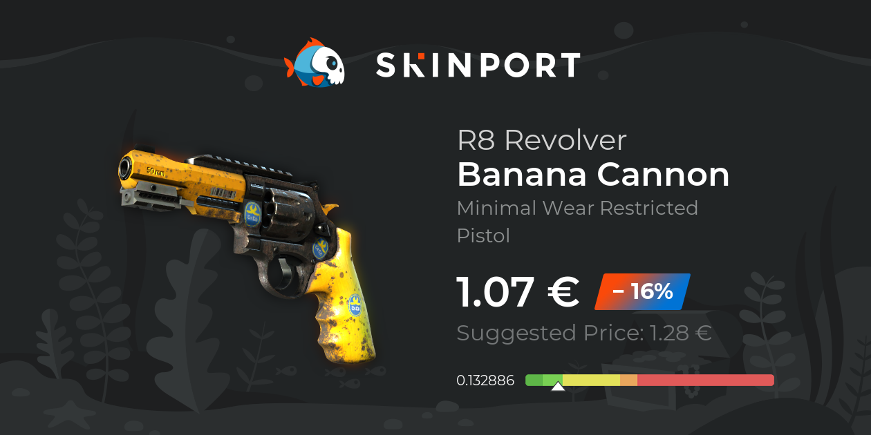 R8 Revolver | Banana Cannon (Minimal Wear) - Counter-Strike 2 - Skinport