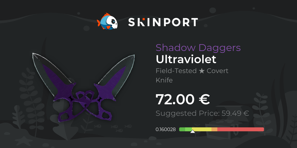 Shadow Daggers | Ultraviolet (Field-Tested) - Counter-Strike 2 - Skinport