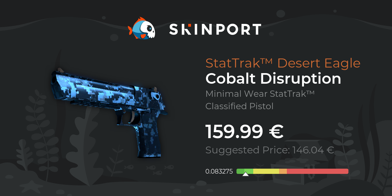 StatTrak™ Desert Eagle | Cobalt Disruption (Minimal Wear) - Counter ...