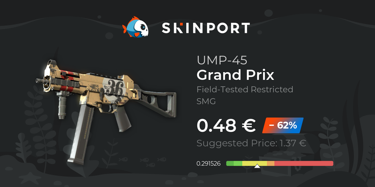 UMP-45 | Grand Prix (Field-Tested) - Counter-Strike 2 - Skinport