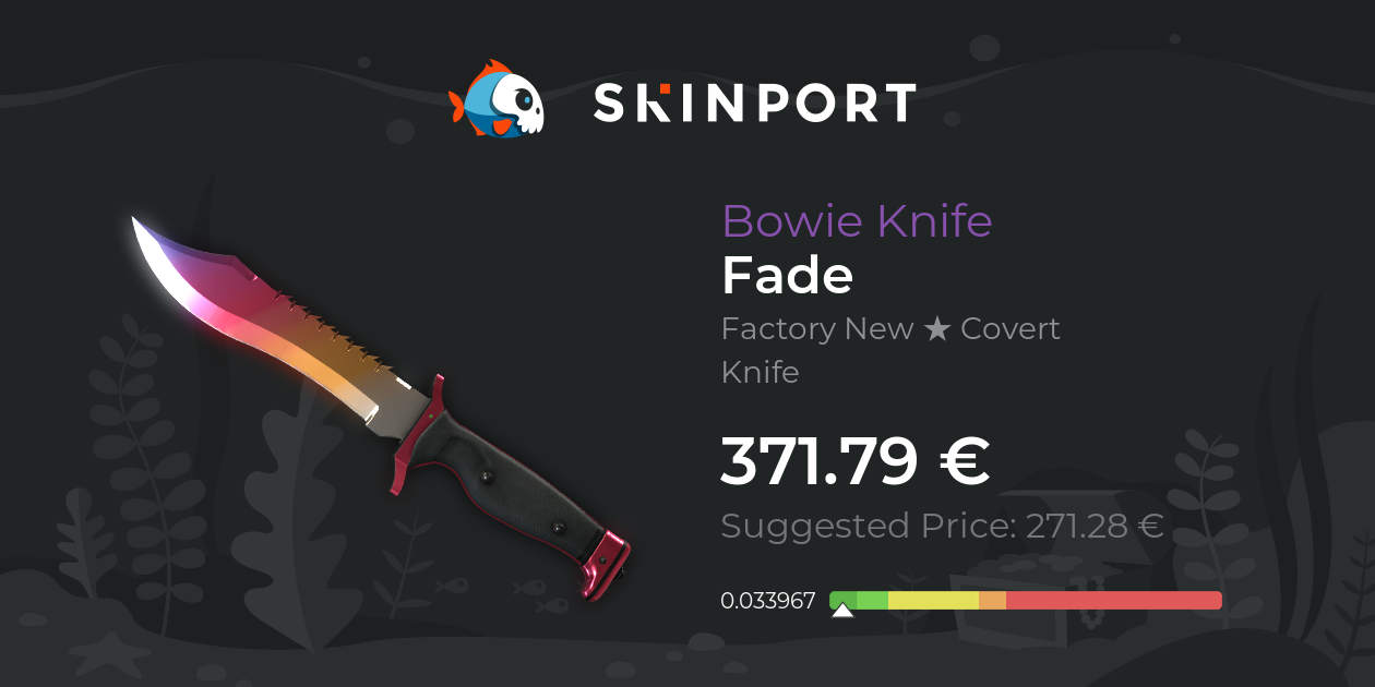 Bowie Knife | Fade (Factory New) - Counter-Strike 2 - Skinport
