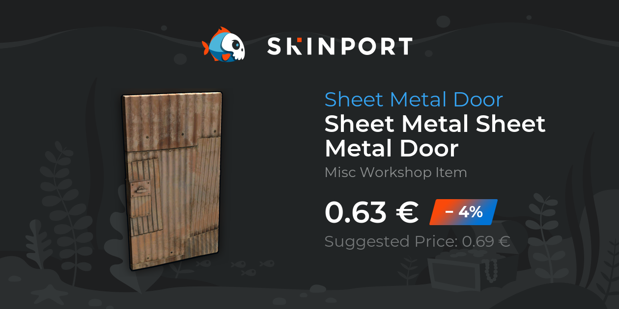 Sheet Metal Sheet Metal Door - Rust - Skinport