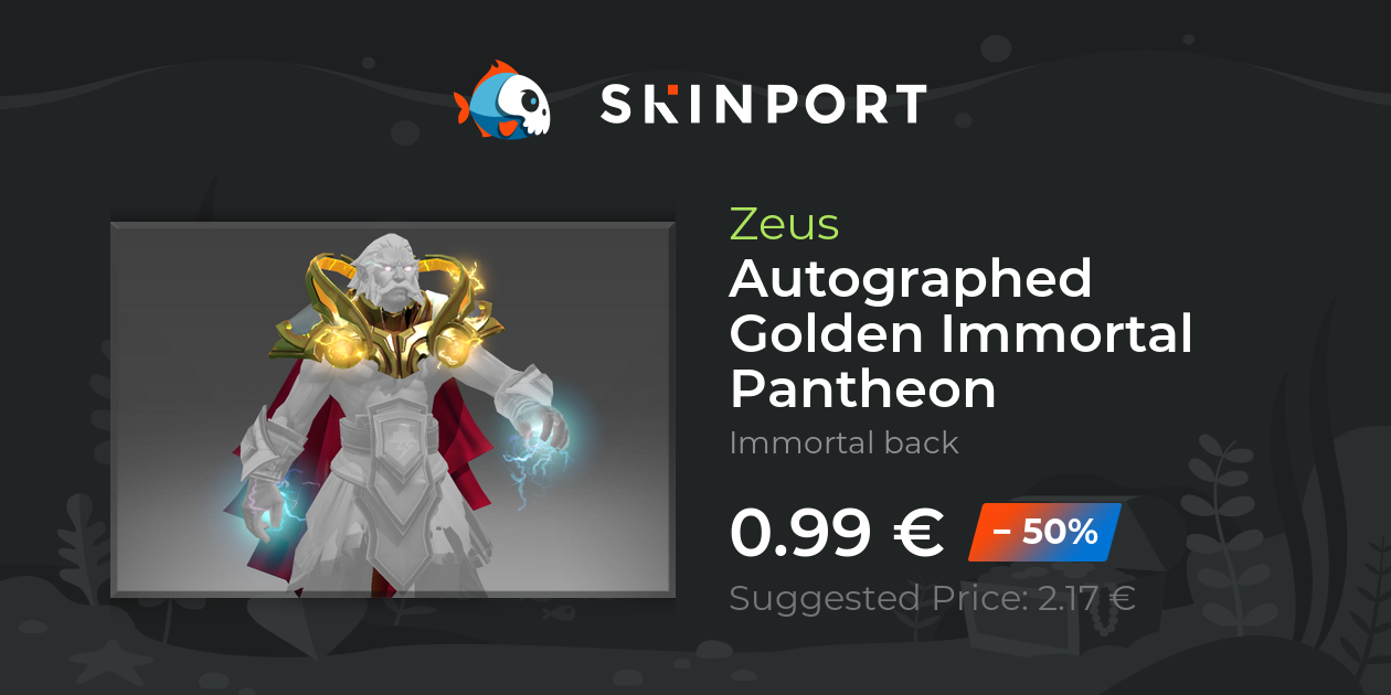 Autographed Golden Immortal Pantheon - Dota 2 - Skinport