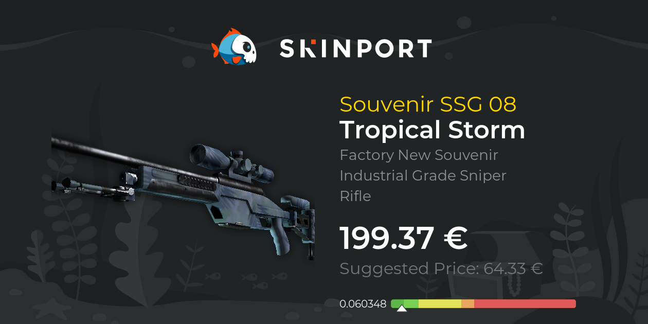 Souvenir SSG 08 | Tropical Storm (Factory New) - Counter-Strike 2 ...