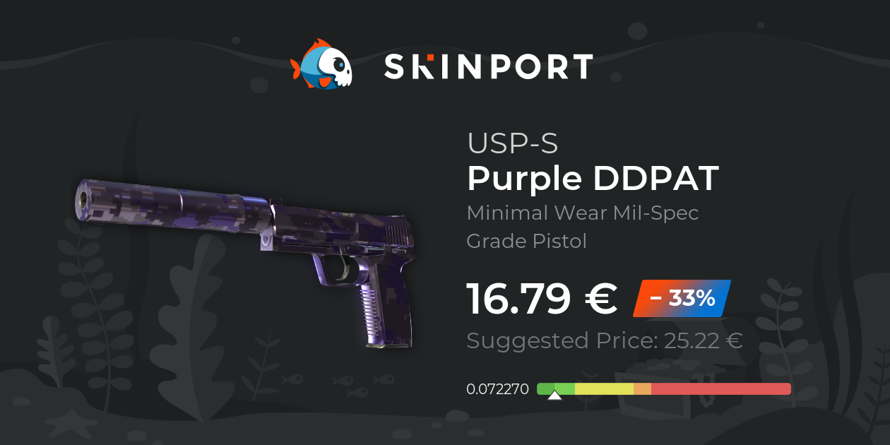 USP-S | Purple DDPAT (Minimal Wear) - Counter-Strike 2 - Skinport