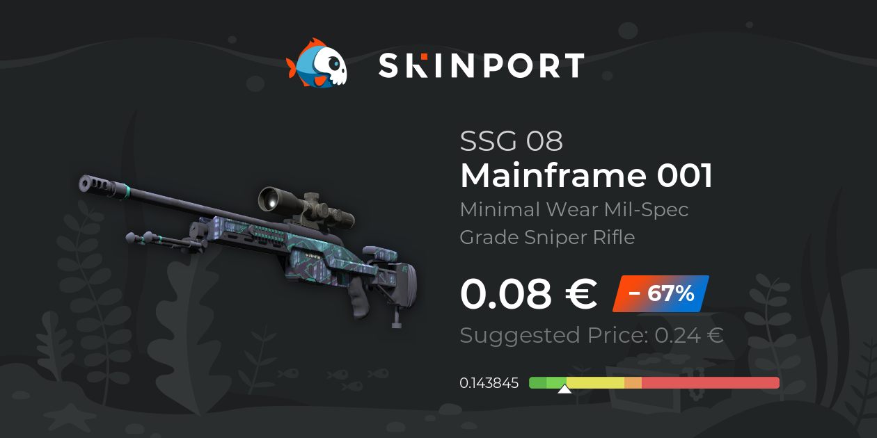 SSG 08 | Mainframe 001 (Minimal Wear) - Counter-Strike 2 - Skinport