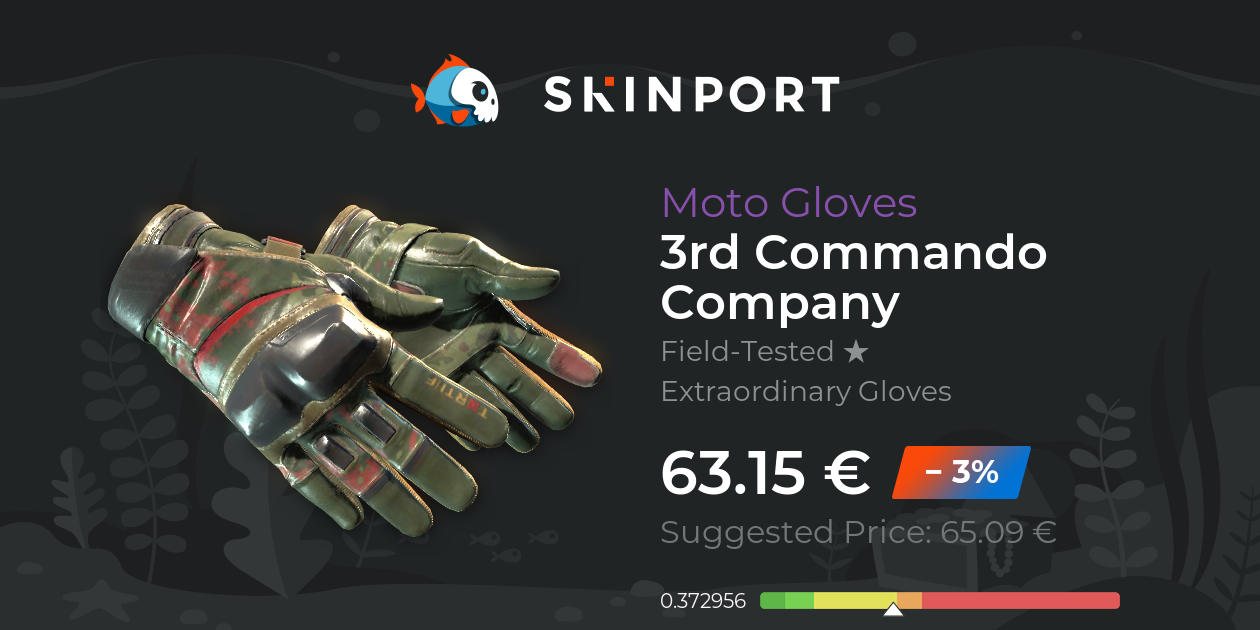Moto Gloves | 3rd Commando Company (Field-Tested) - Counter-Strike 2 ...