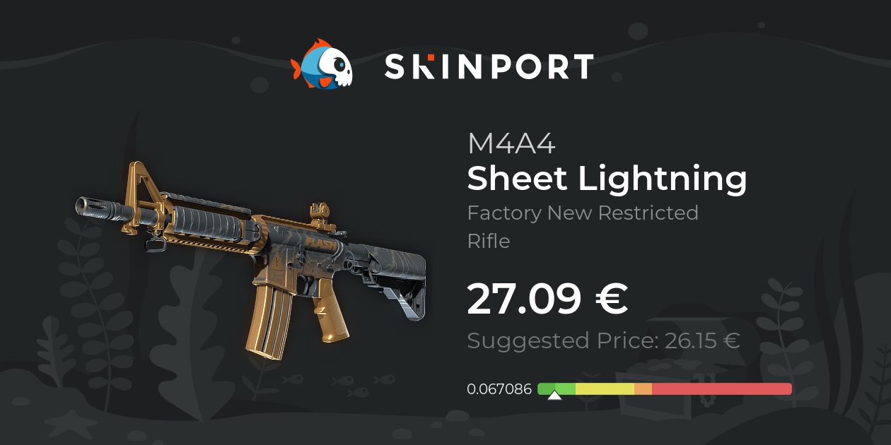M4A4 | Sheet Lightning (Factory New) - Counter-Strike 2 - Skinport